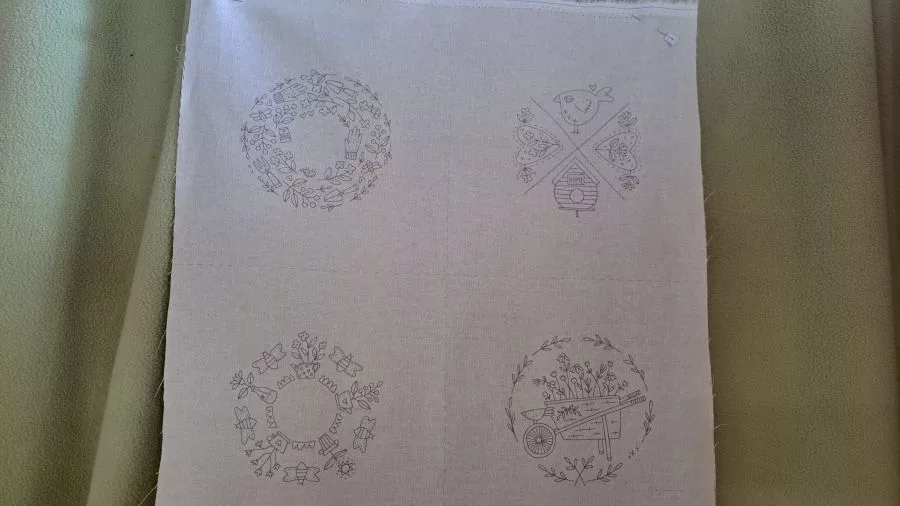 Panneau 04 Nathalie Bird - L'atelier du Patchwork d'Anne-Carol